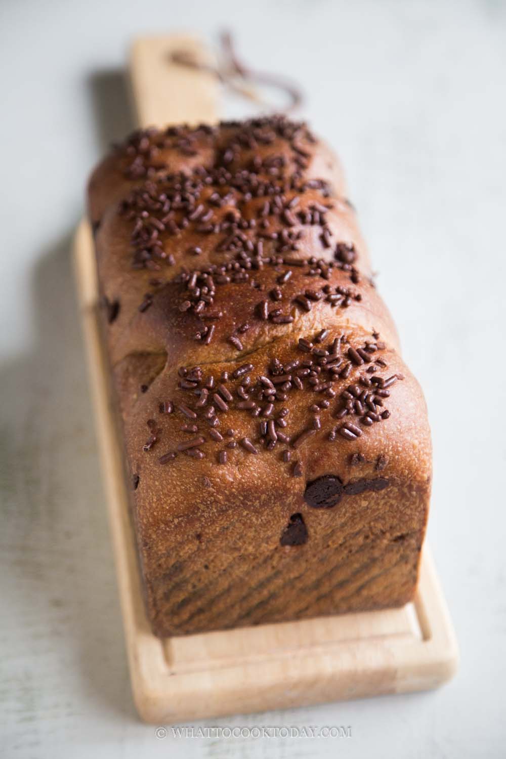 Chocolate Nutella Milk Bread (Shokupan) - Tangzhong