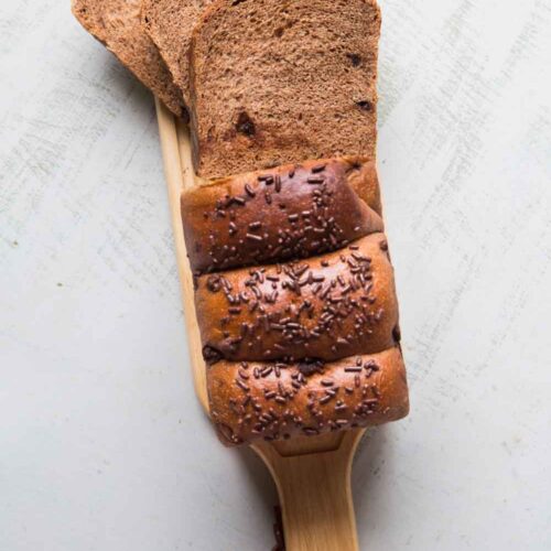 Chocolate Nutella Milk Bread (Shokupan) - Tangzhong