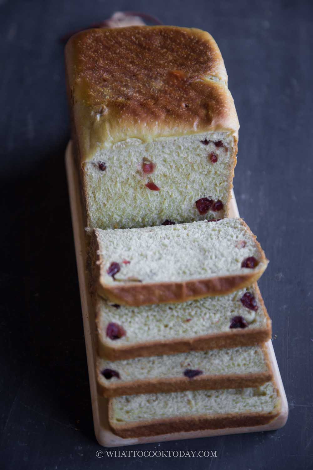 No-Knead Matcha Cream Cheese Shokupan