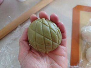 Turtle-Shaped Melon Pan (sourdough option)
