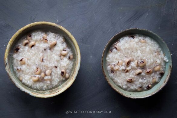 Che Dau Trang (Vietnamese Sticky Rice Black-Eyed Peas Pudding)