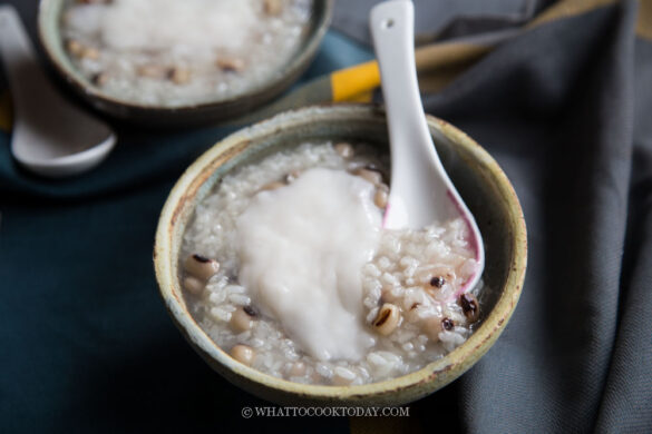 Che Dau Trang (Vietnamese Sticky Rice Black-Eyed Peas Pudding)