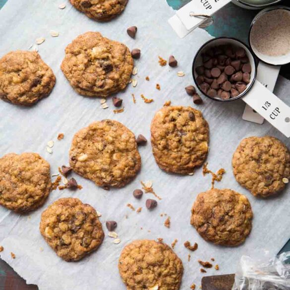 Soft and Chewy Pandan Gula Melaka Marshmallow Cookies (No Butter)
