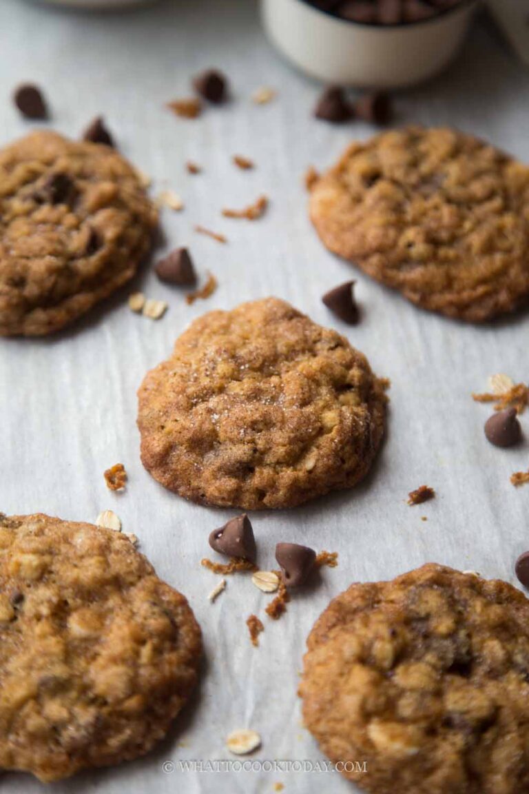 Oatmeal Gula Melaka Chocolate Chip Cookies