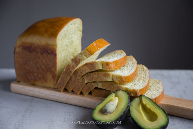 Soft Fluffy Avocado Milk Bread (Yeasted Avocado Bread)
