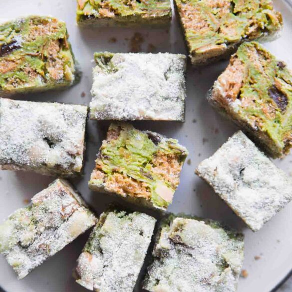 Matcha Snow Flake Crisp Nougat