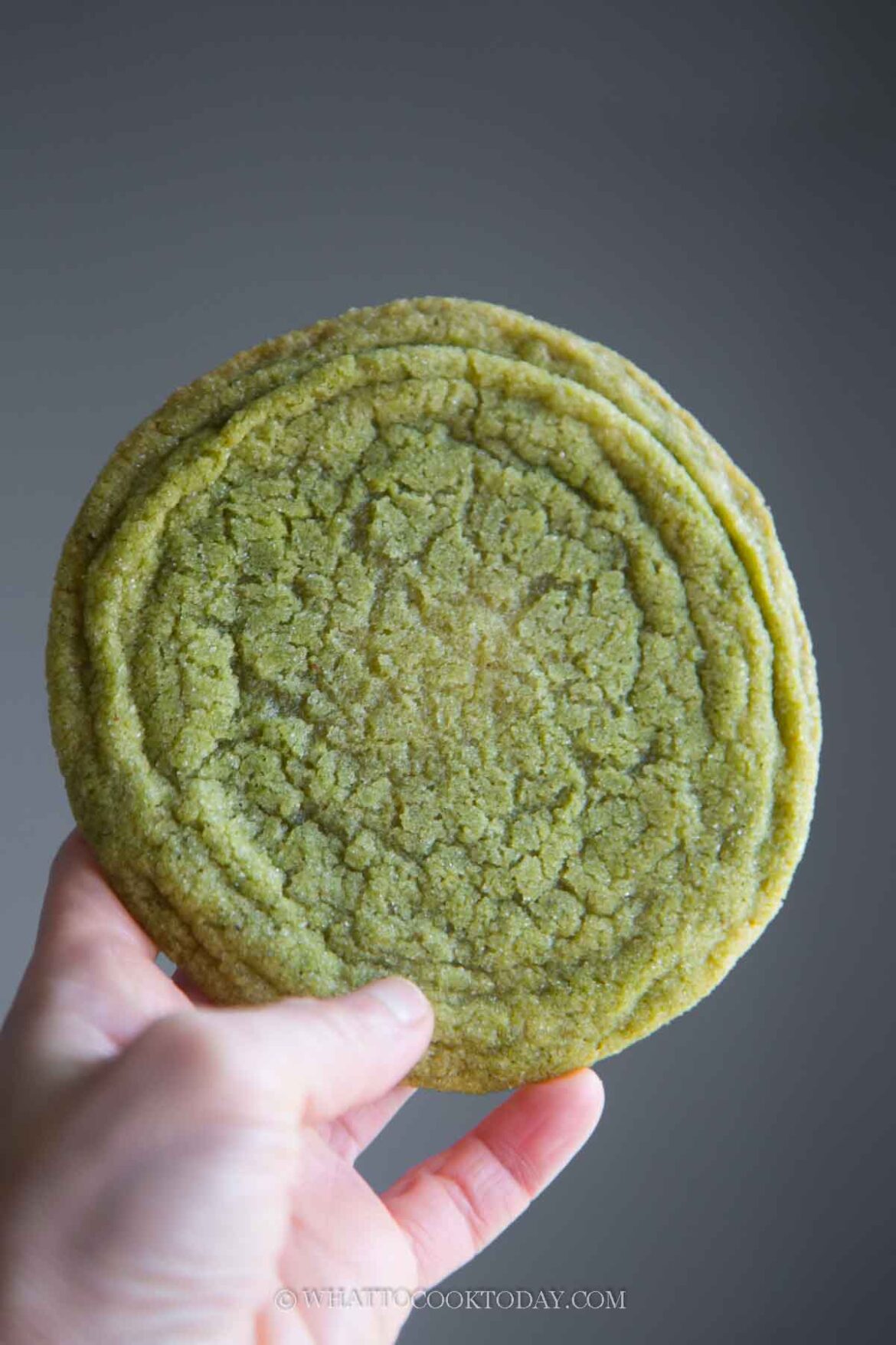 Pan-Banging Ripple Matcha Snickerdoodle Cookies