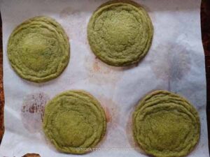 Pan-Banging Ripple Matcha Snickerdoodle Cookies