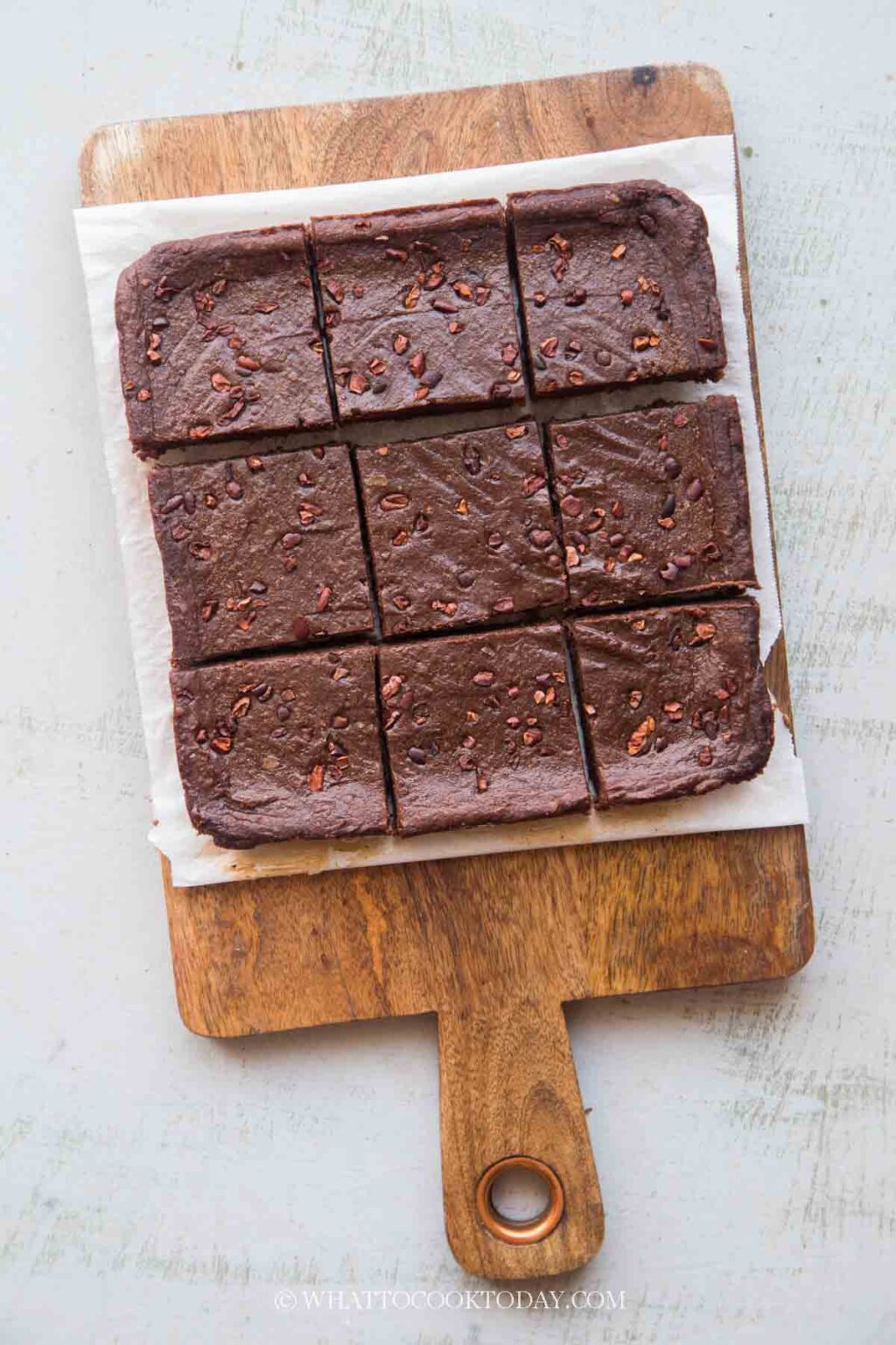 Flourless Adzuki Bean/Red Bean Brownies (So Moist and Fudgy!)