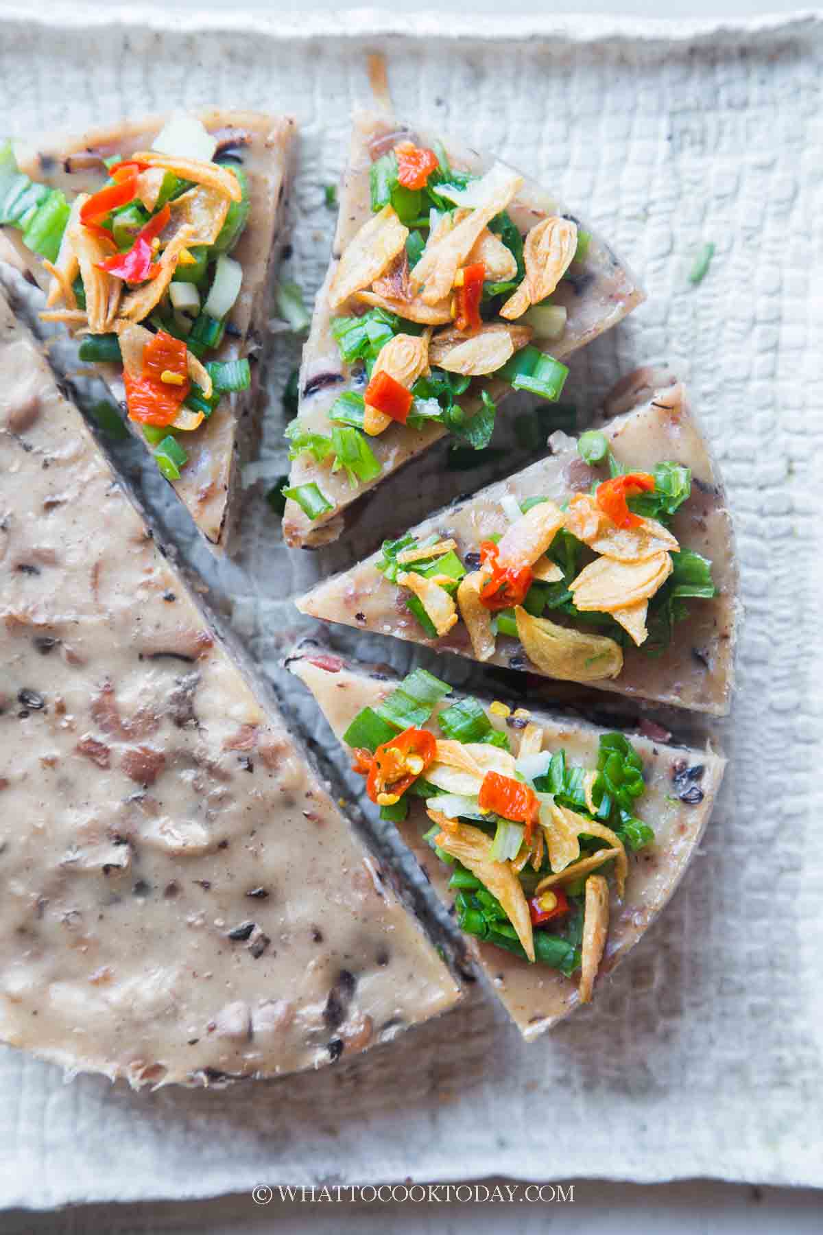 Chinese Savory Black-eyed Beans Cake