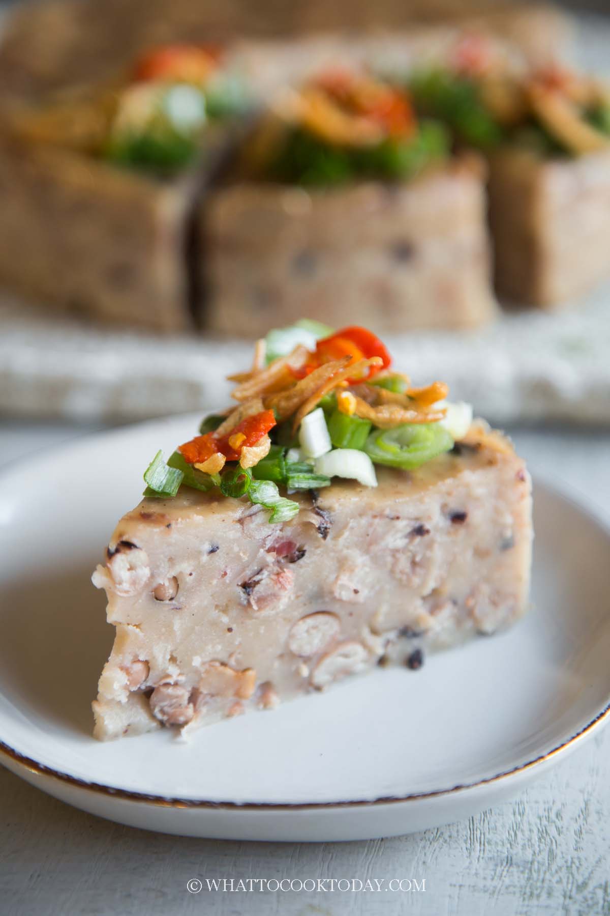 Chinese Savory Black-eyed Beans Cake