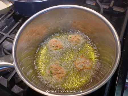 Fried Radish/Daikon Meatballs