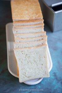 No-Knead Small Loaf Pain De Mie/ Pullman Bread