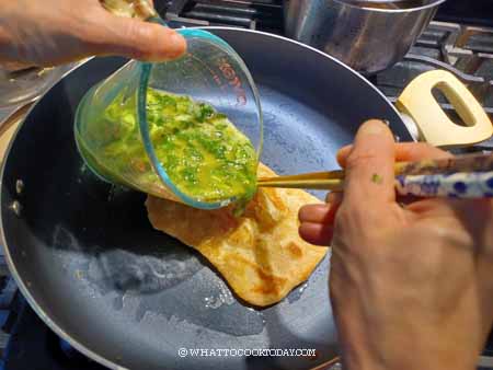 Sourdough discard Ji Dan Bing (Chinese Egg Flatbread)