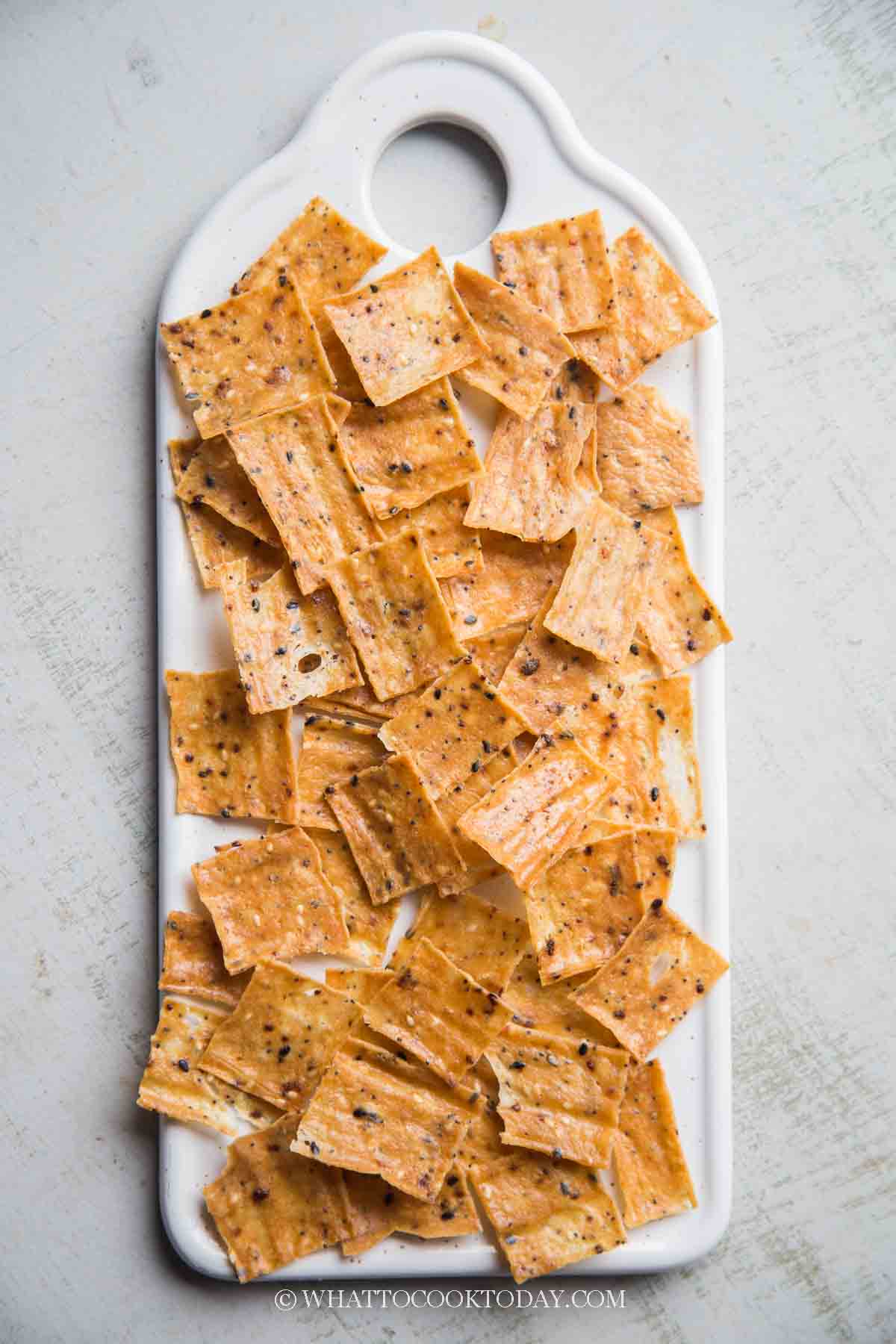 Easiest Sourdough Discard Crackers/Chips