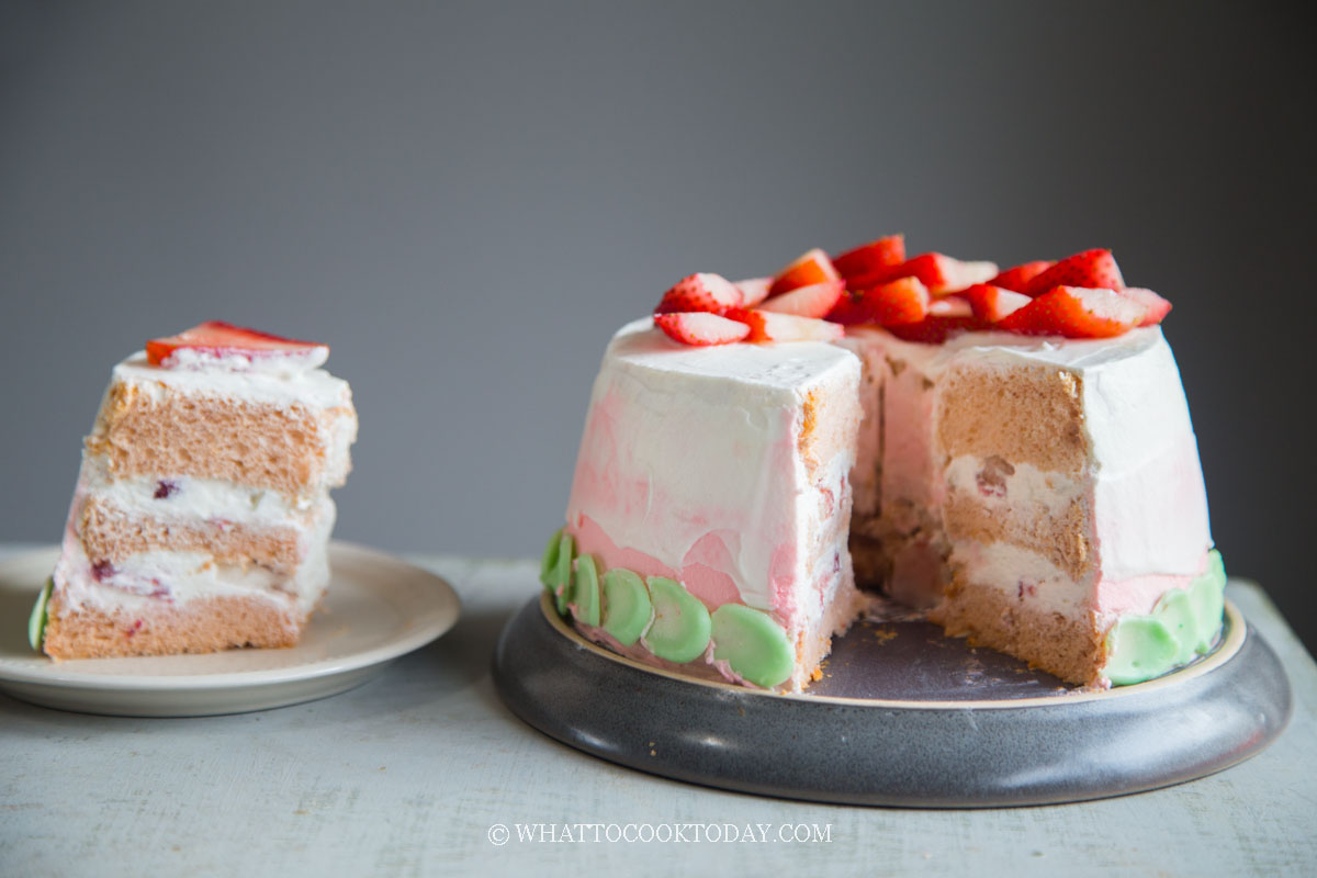 Strawberry Chiffon Layer Cake