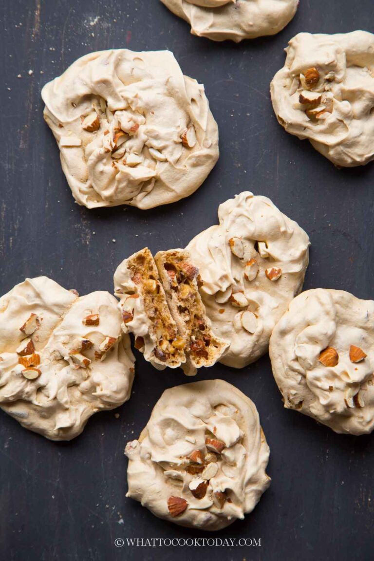 Coffee Nut Meringue Cookies