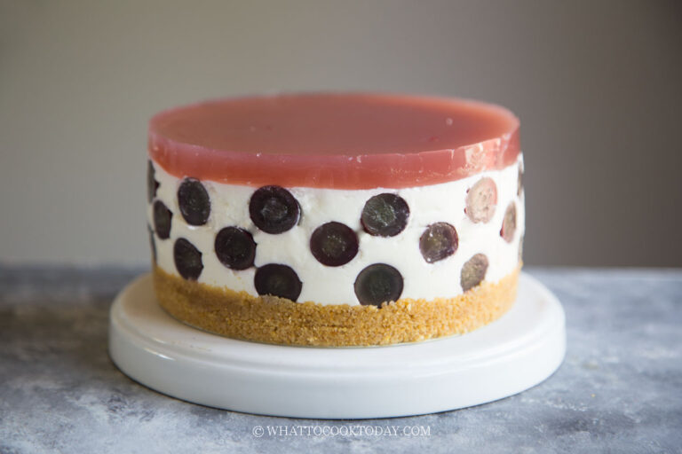 No-Bake Grape Cheesecake