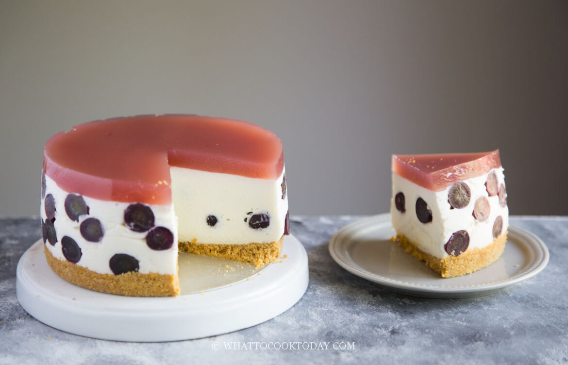 No-Bake Grape Cheesecake