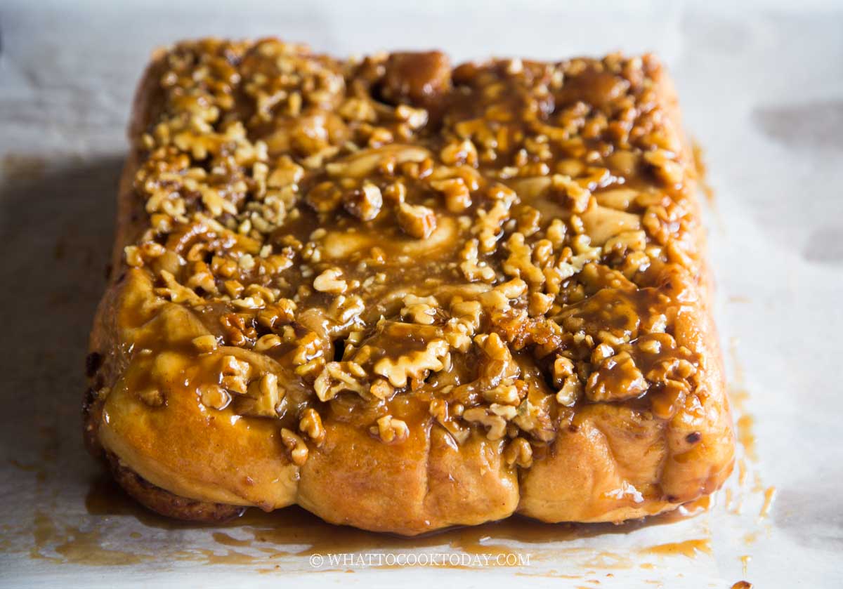 Miso Caramel Walnut Sticky Buns (Tangzhong)