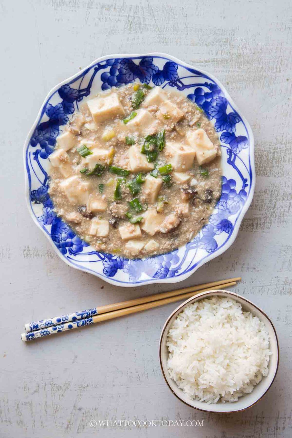 Braised Tofu with Ground Meat (Mun Tahu)