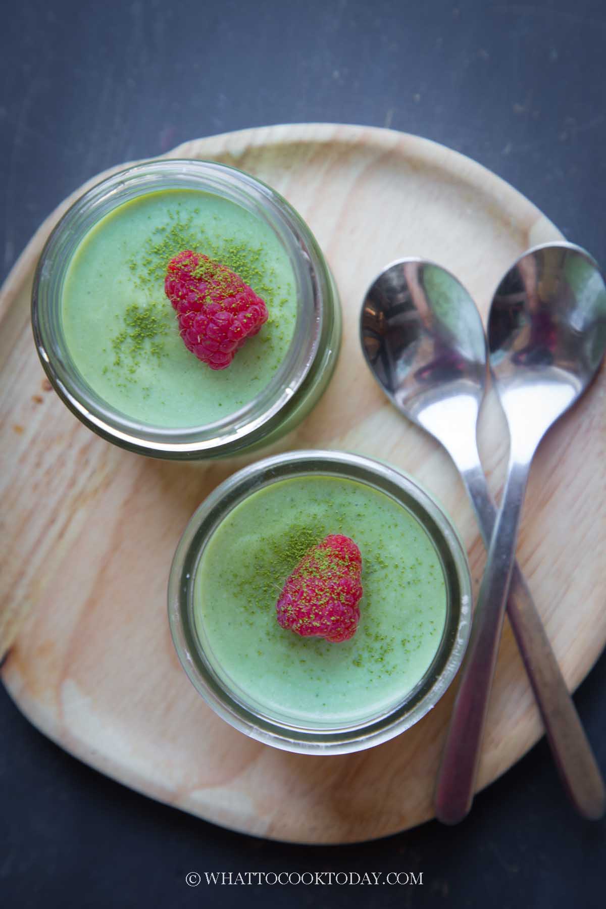 Matcha Ricotta Panna Cotta