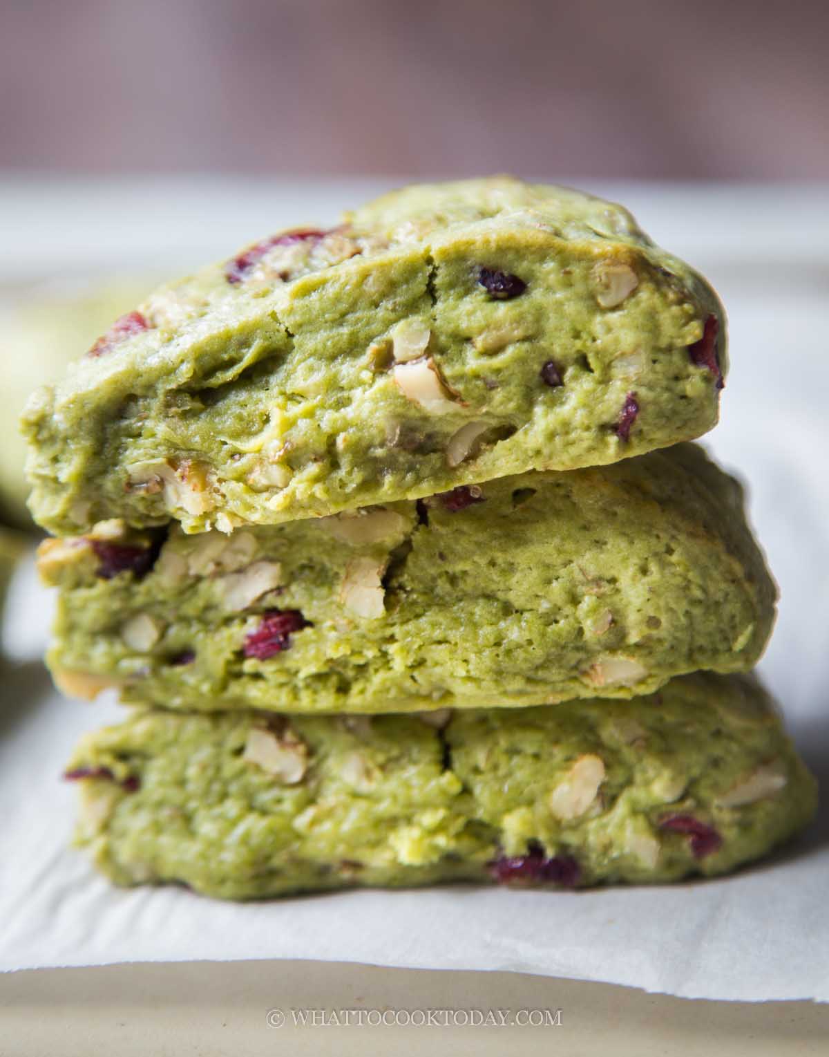 Easy Matcha Cream Scones