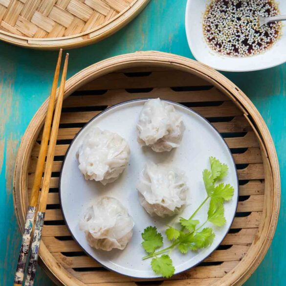 Rice Paper Steamed Pork Dumplings
