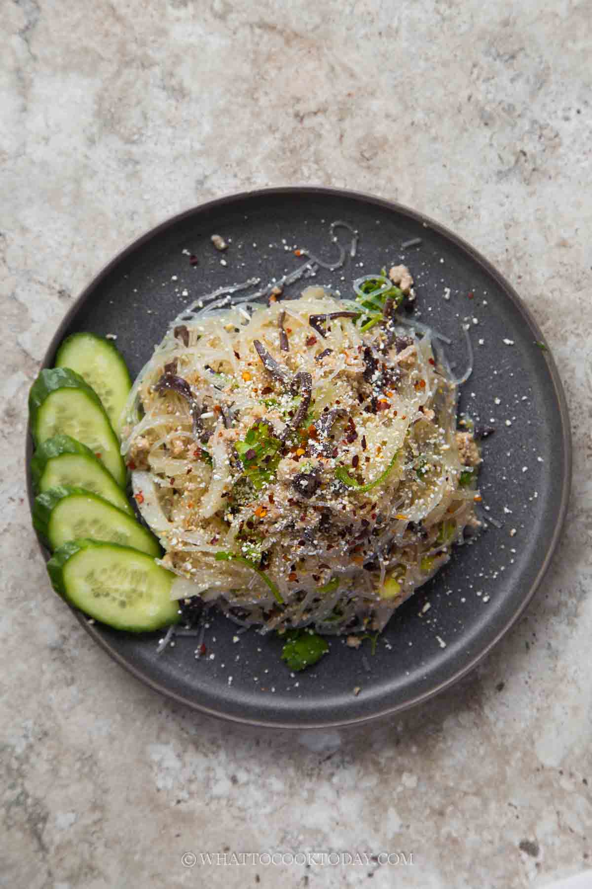Laab Woon Sen (Thai Glass Noodle Salad with Pork)