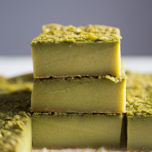 Matcha White Chocolate Mochi Brownies