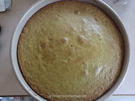 Matcha Plum Upside-down Cake