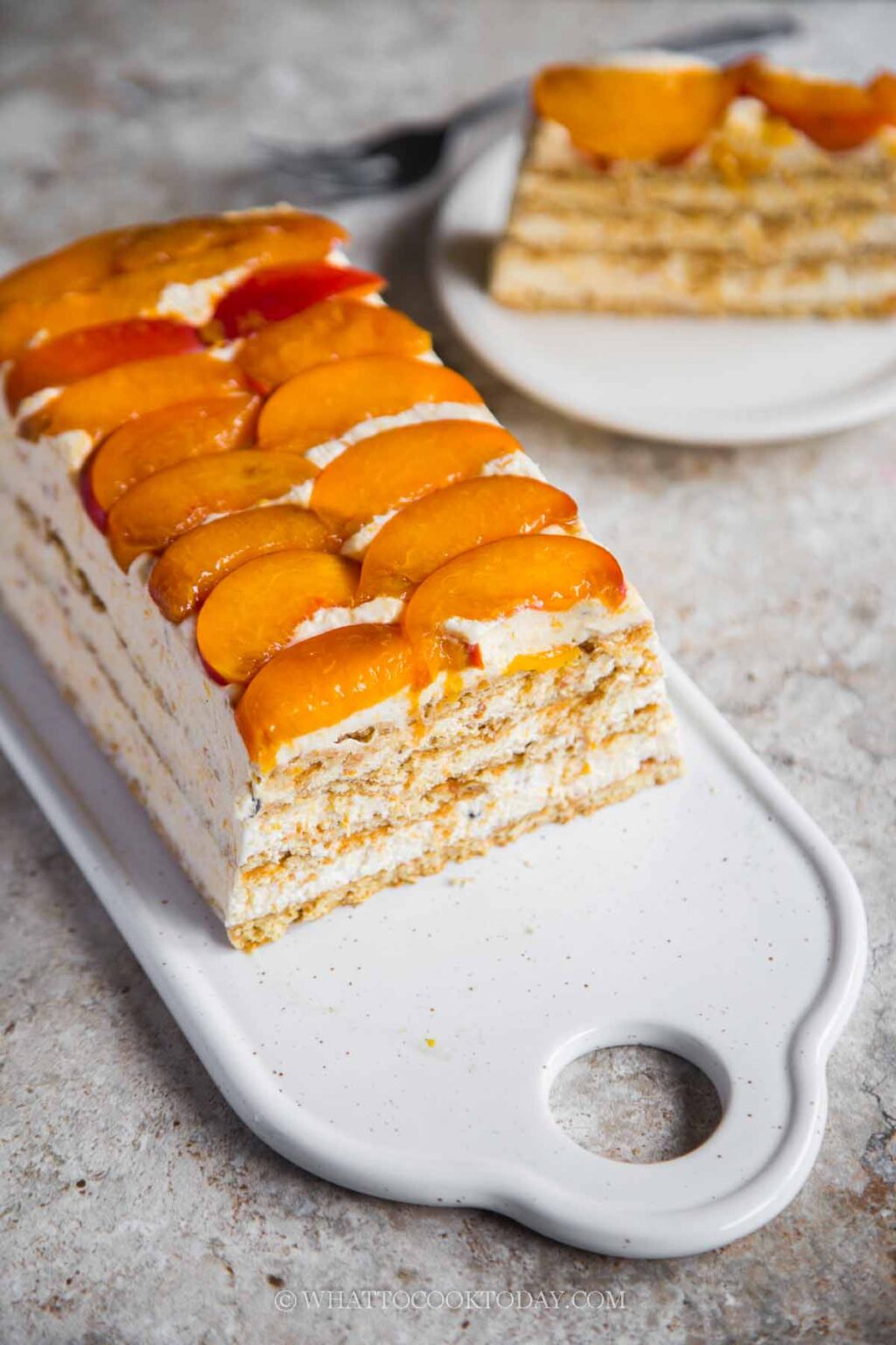 Easy Nectarine Icebox Cake