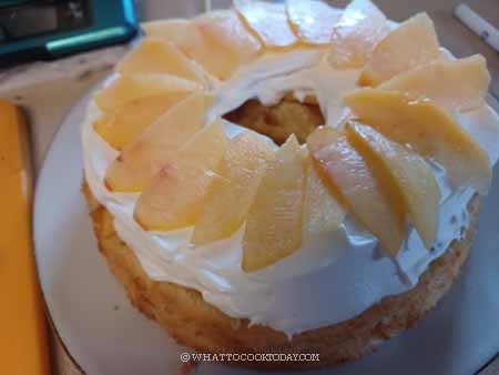 Peach Chiffon Cake