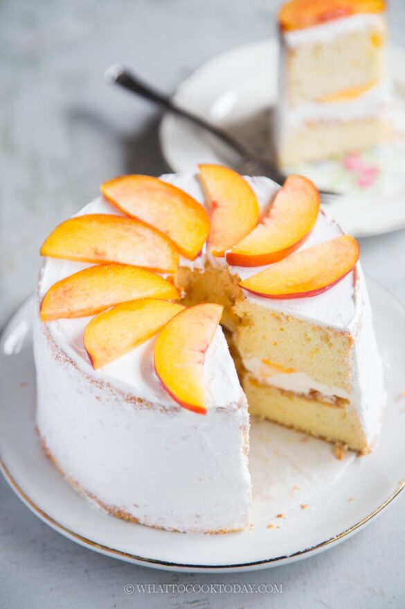 Peach Chiffon Cake
