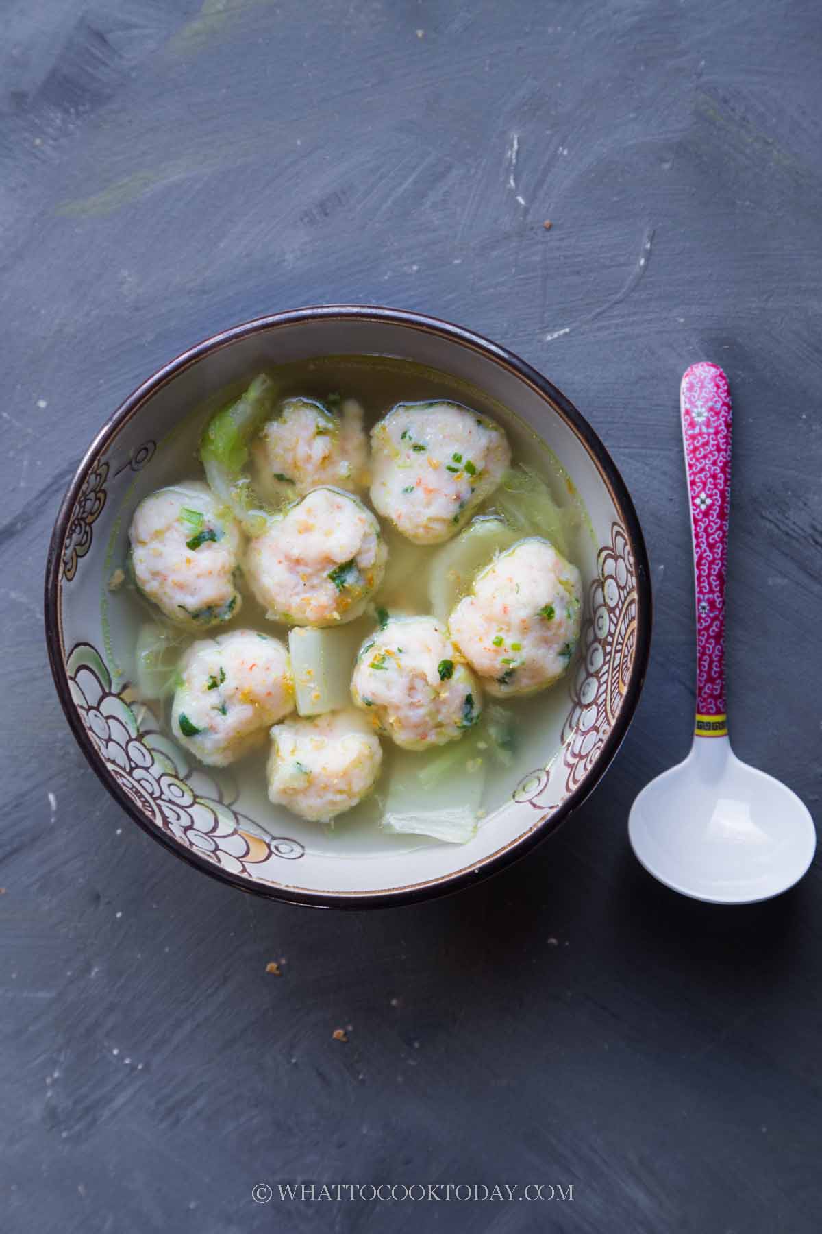 Homemade Prawn/Shrimp Ball Soup
