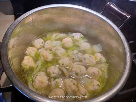 Homemade Prawn/Shrimp Ball Soup
