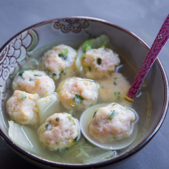 Homemade Prawn/Shrimp Ball Soup