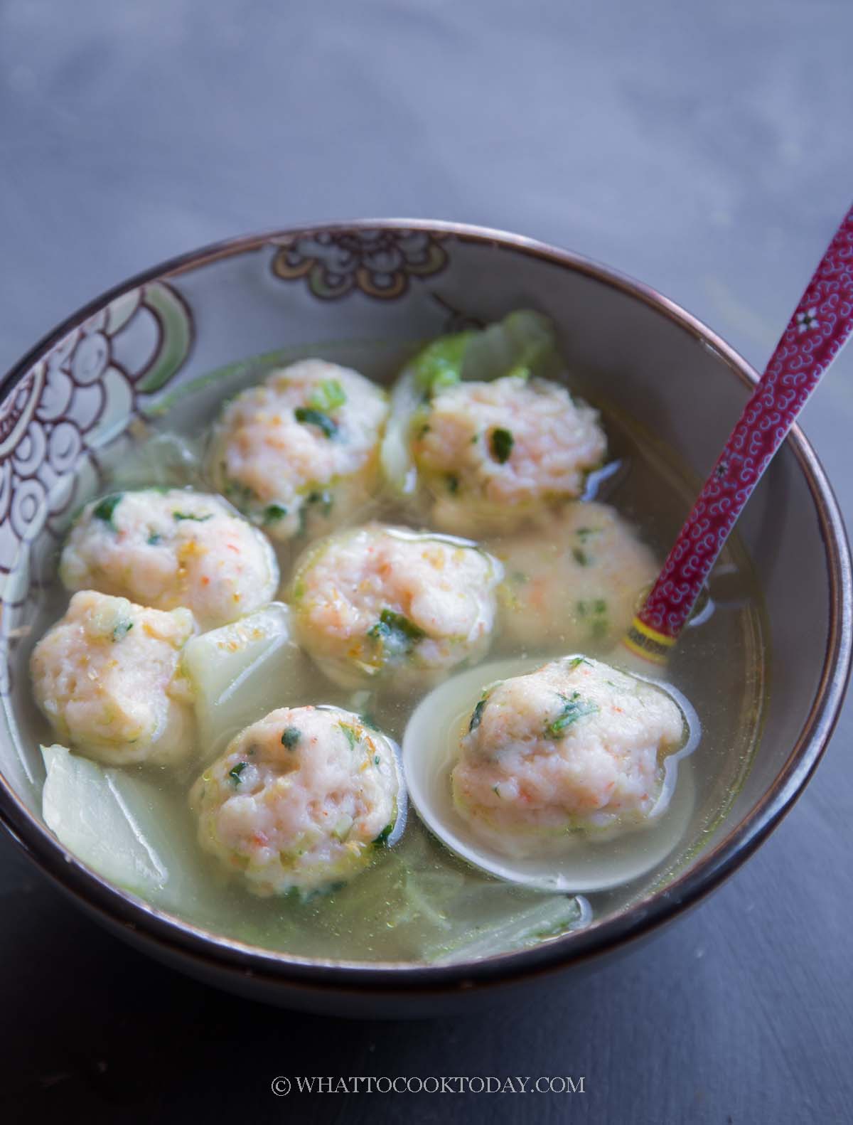 Homemade Prawn/Shrimp Ball Soup