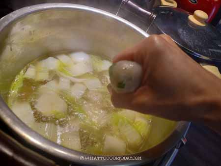 Homemade Prawn/Shrimp Ball Soup