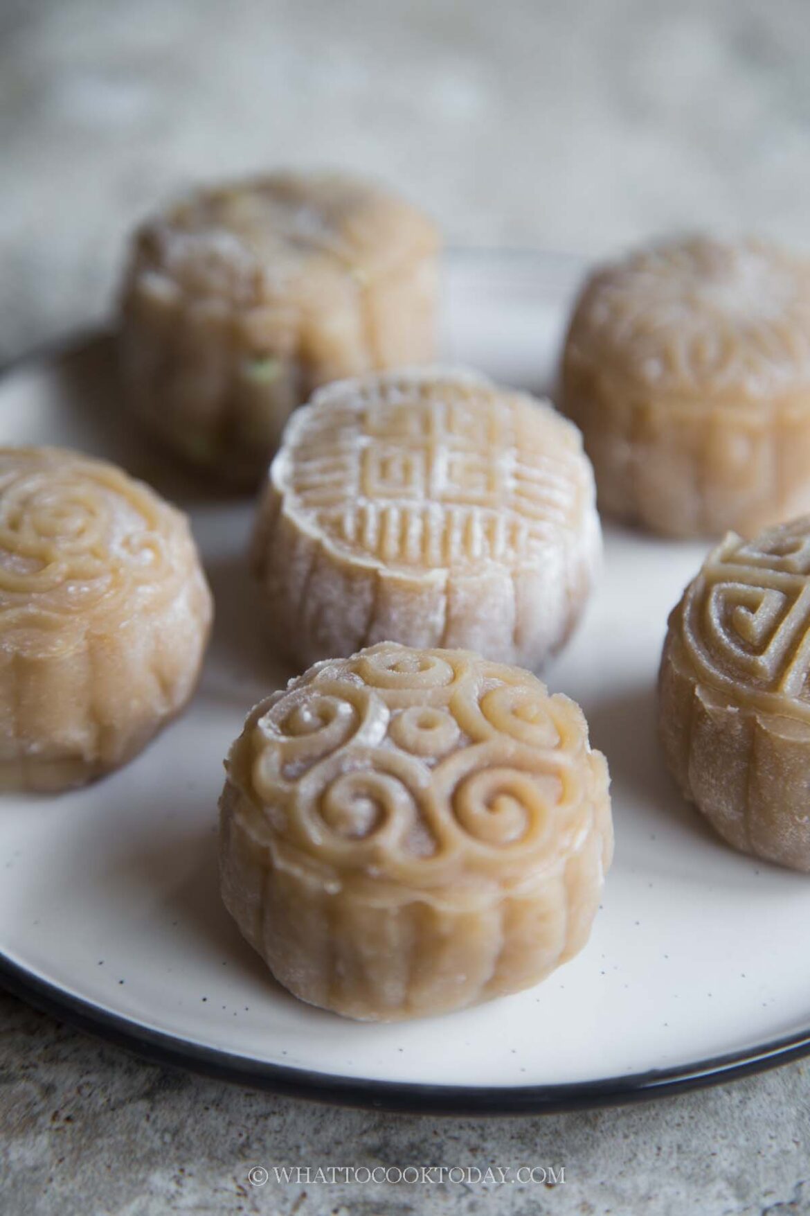 Brown Sugar Milk Tea Snowskin Mooncakes - What To Cook Today
