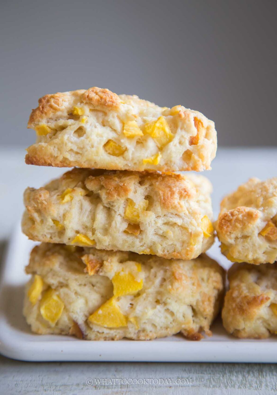 Ginger Peach Biscuit Shortcake