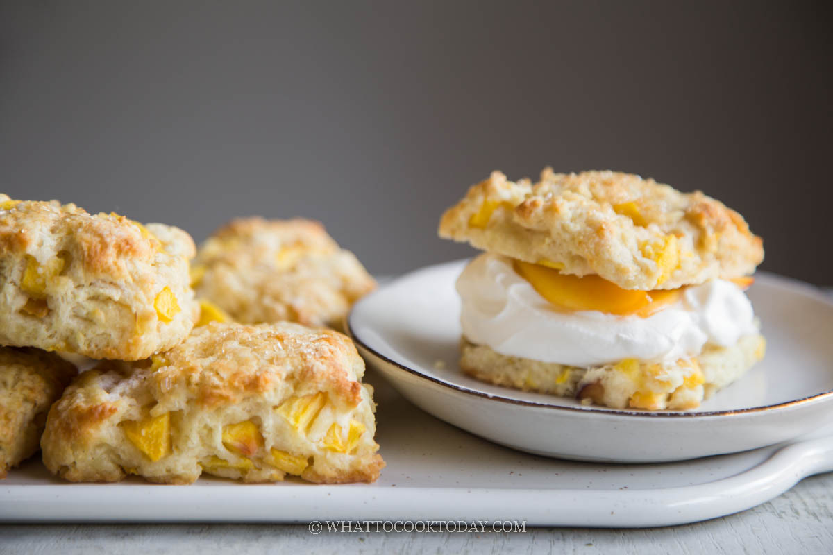 Ginger Peach Biscuit Shortcake