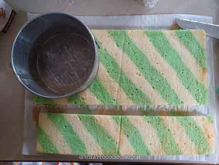 Pandan White Chocolate Mousse Cake