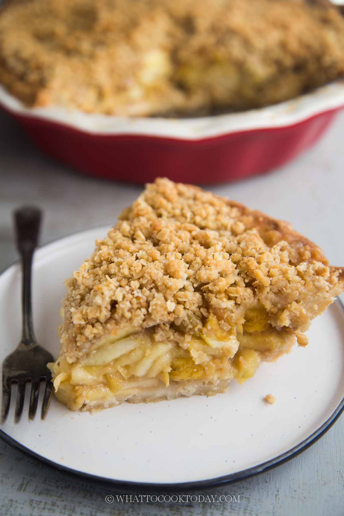 Apple Ginger Pie with Oat Streusel