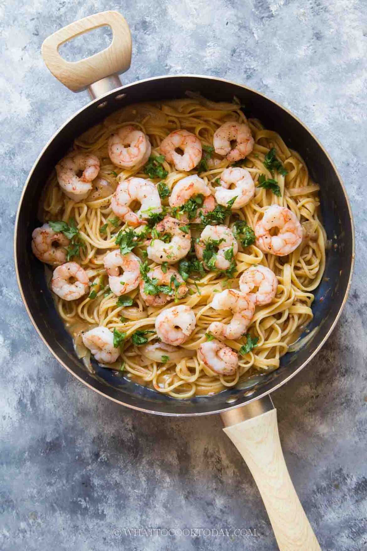 Shrimp Spaghetti with Sambal Bechamel Sauce