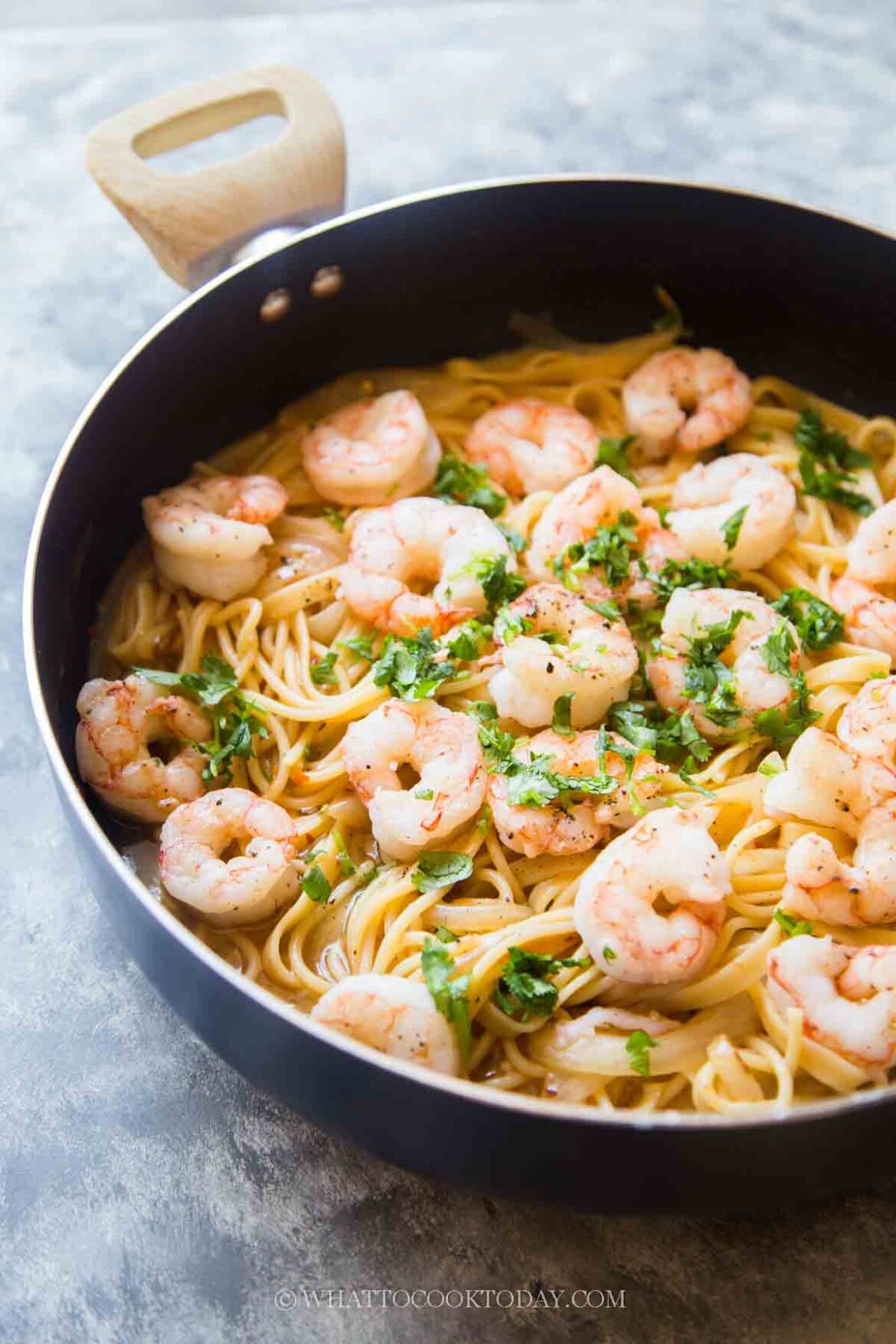 Shrimp Spaghetti with Sambal Bechamel Sauce