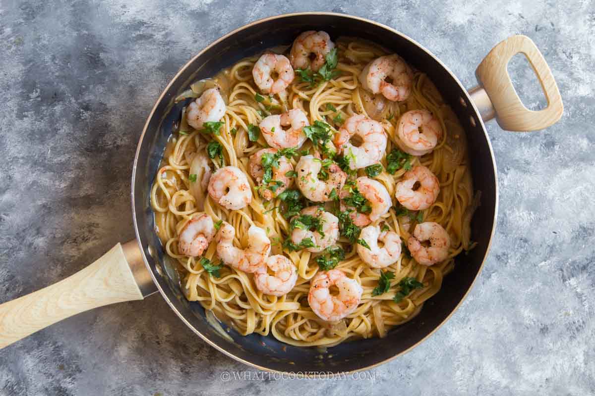 Shrimp Spaghetti with Sambal Bechamel Sauce