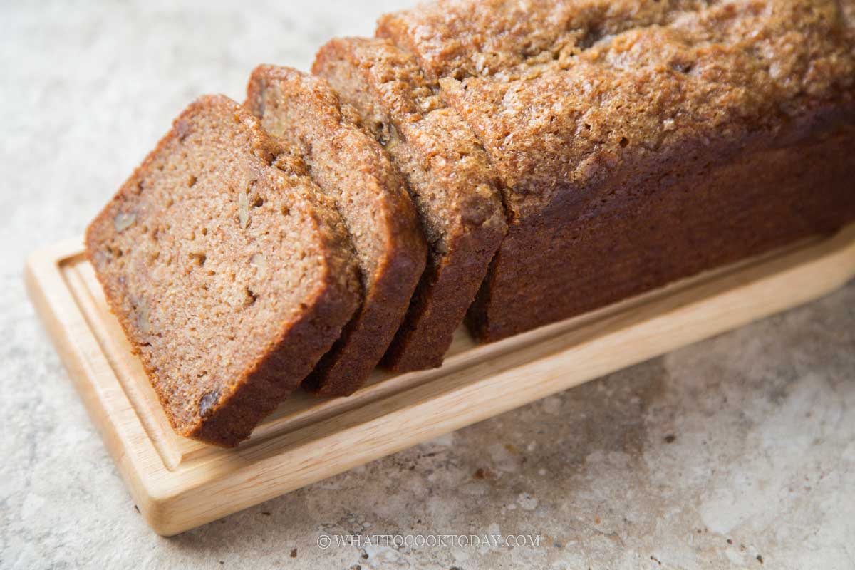100% Whole Wheat Banana Cottage Cheese Bread