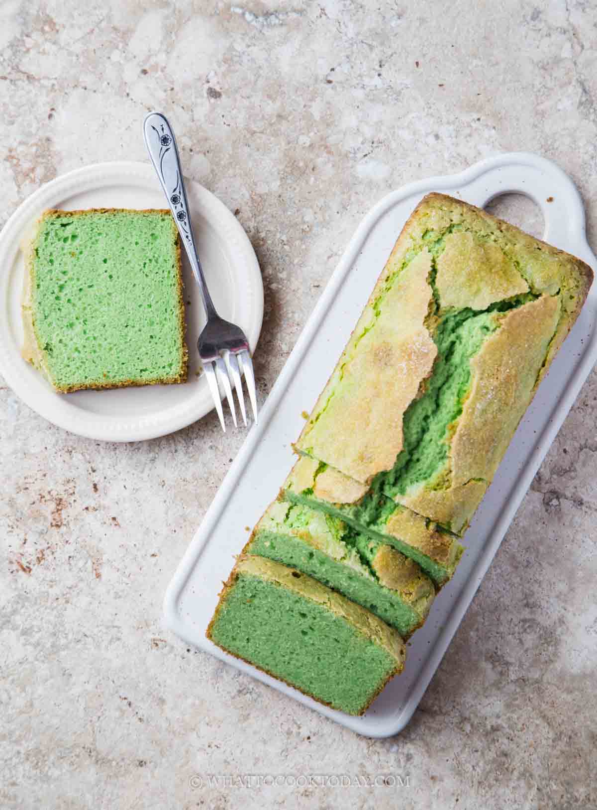 Easiest Pandan Butter Cake