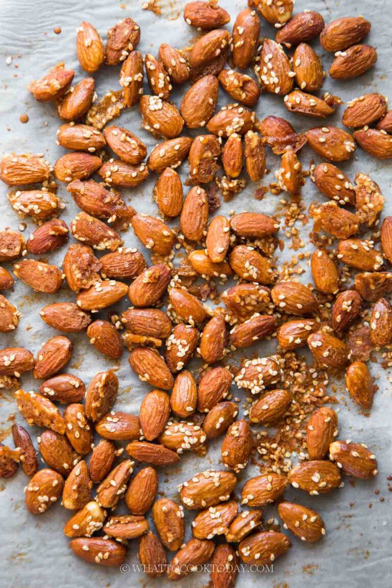 Sesame and Soy Sauce Roasted Almonds